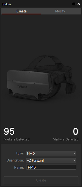 Unity: HMD Setup - EXTERNAL OptiTrack Documentation